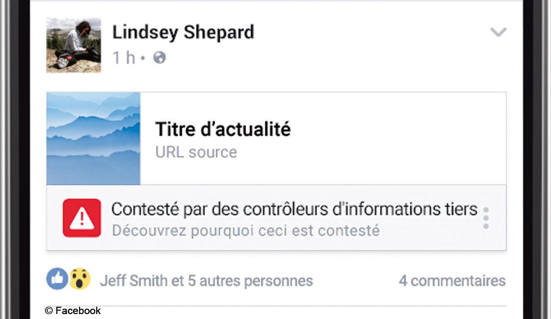 Un outil de fact-checking sur Facebook en France