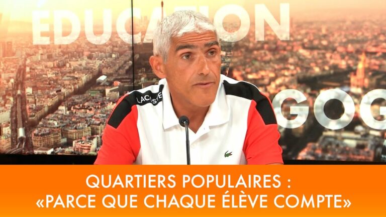 "Parce que chaque élève compte", "abdiquer (serait) renoncer à nos ...